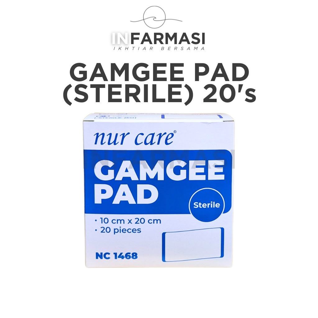 Nur Care Sterile Gamgee Pad 10cm x 20cm | 20 Pieces (Box) | Penjagaan ...