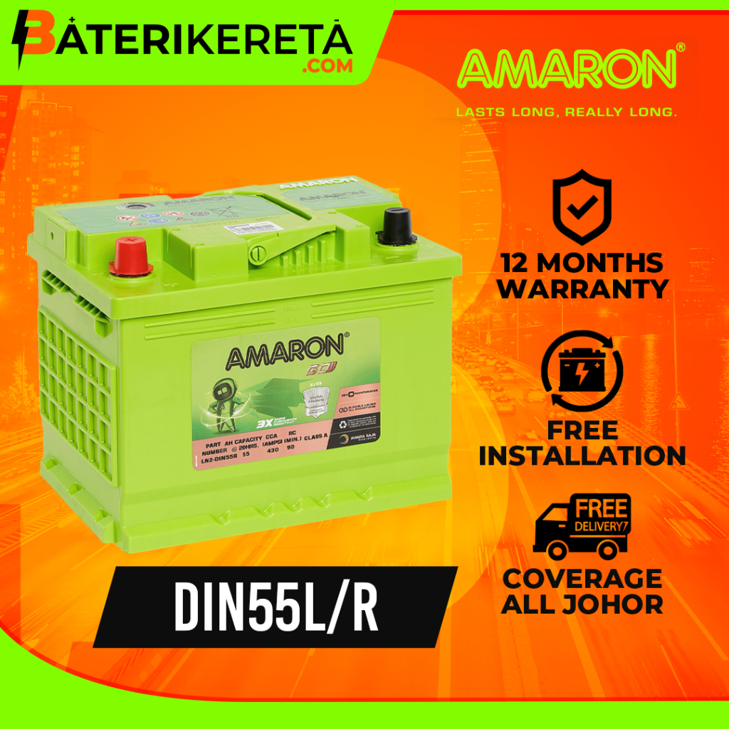 AMARON GO DIN55 | DIN55L | LN2 CAR BATTERY | Shopee Malaysia