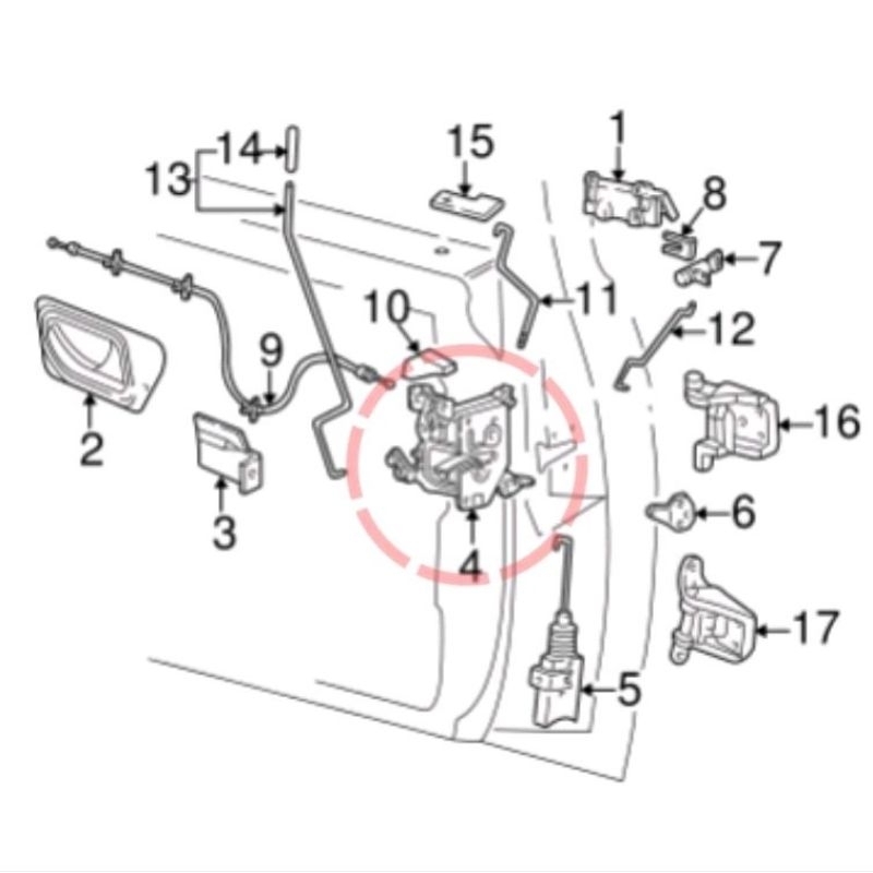 100% Original Ford Ranger T6/ T7 Door Latch/ Door Inner Lock (New ...
