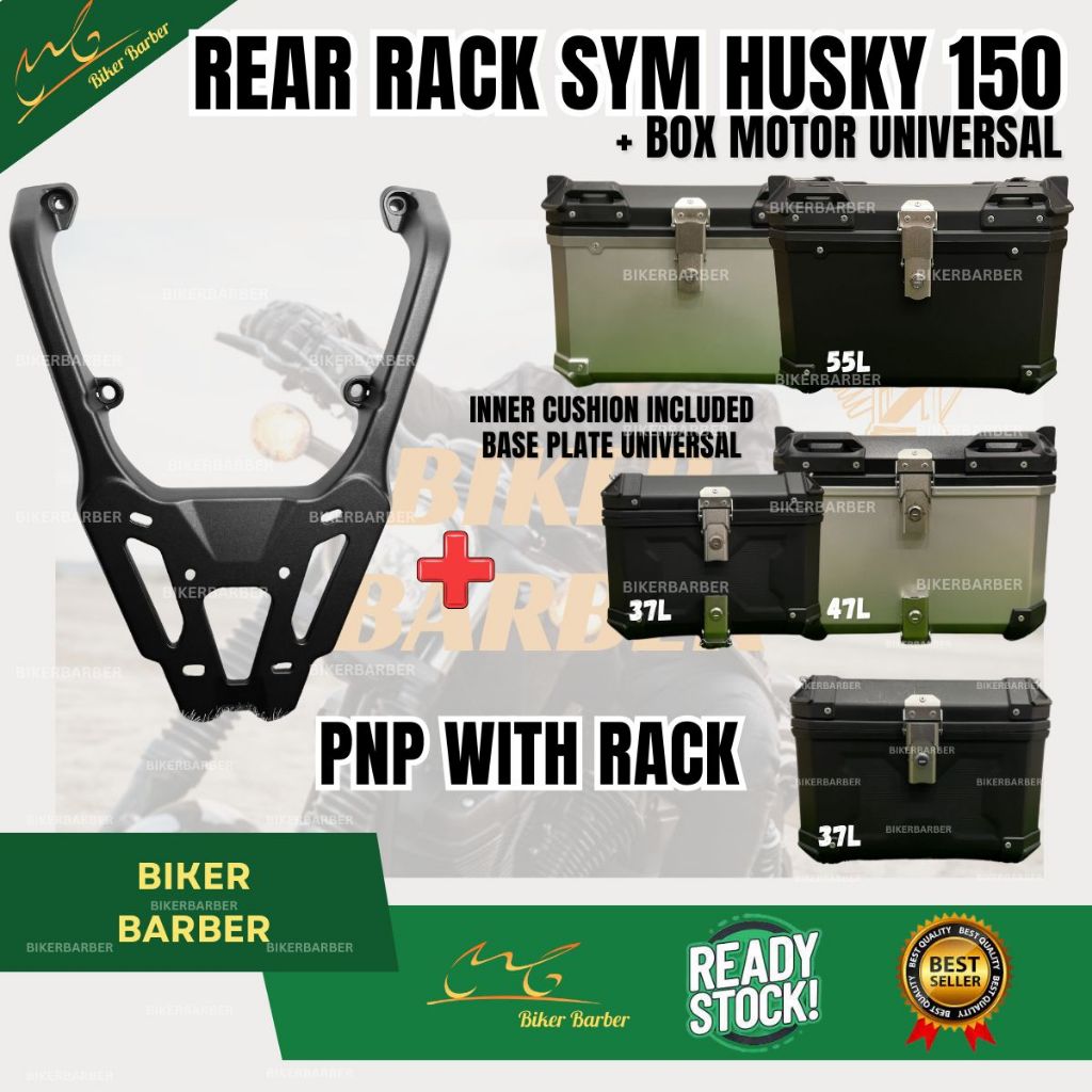 SYM Husky 150 37l 45l 47l Monorack Box Jbstyle Waterproof Rear Rack Adv Husky Motor Box Petak ...