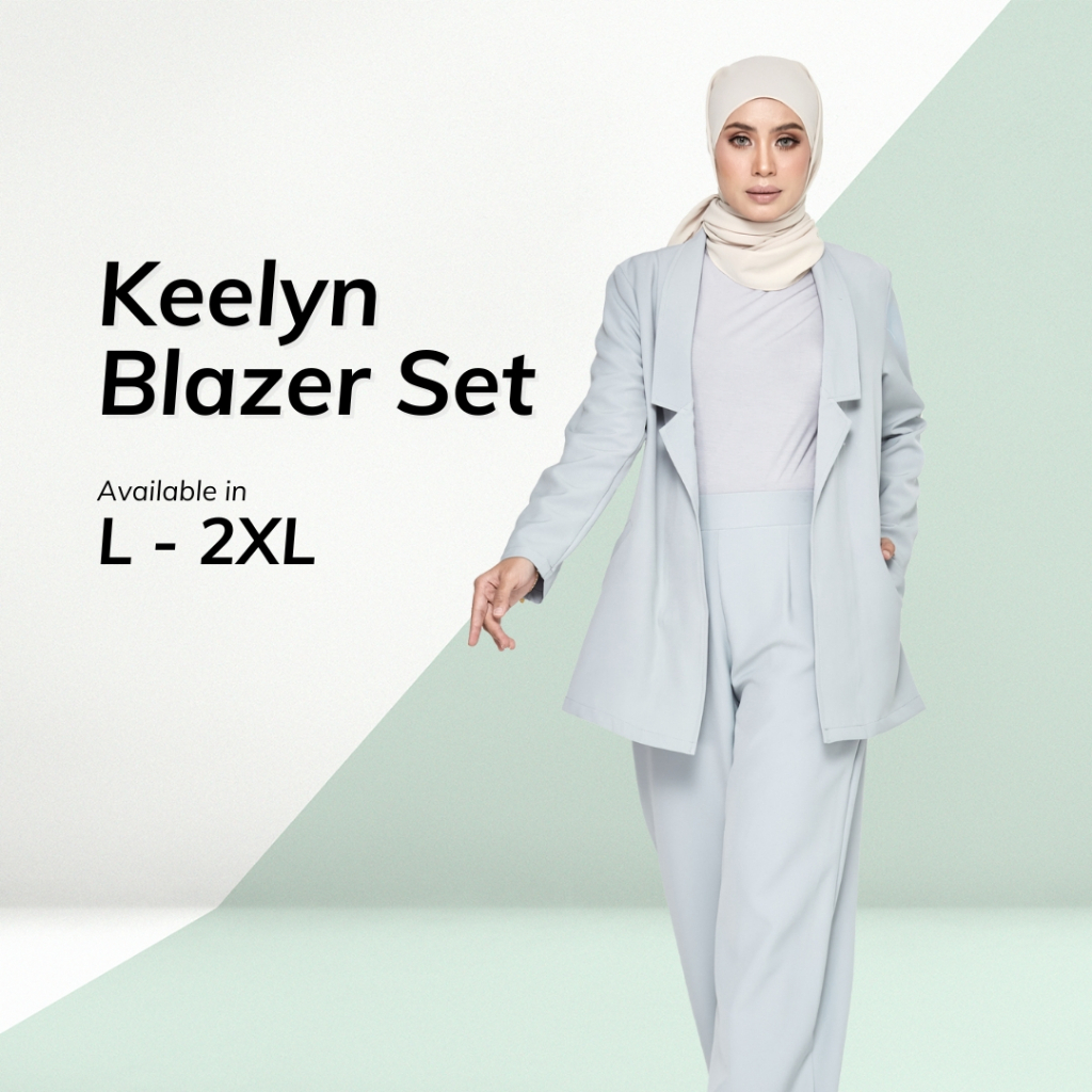 (L-2XL) Rasa Sayang Keelyn Blazer Set / Women's Office Wear Set ...