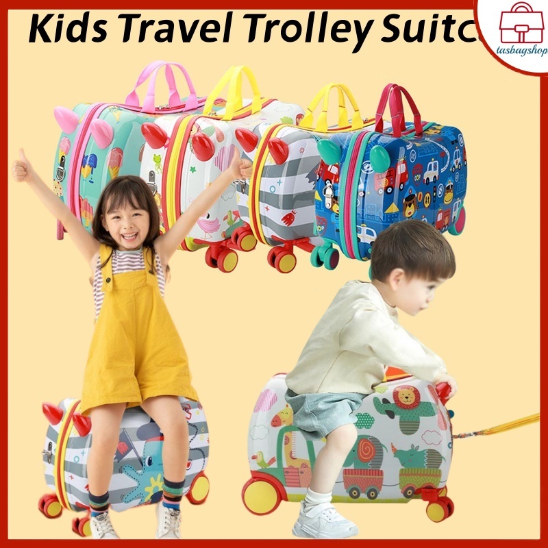 Tasbag-Kids Luggage Bag Trolley Suitcase Universal Wheel Suitcase Ride ...