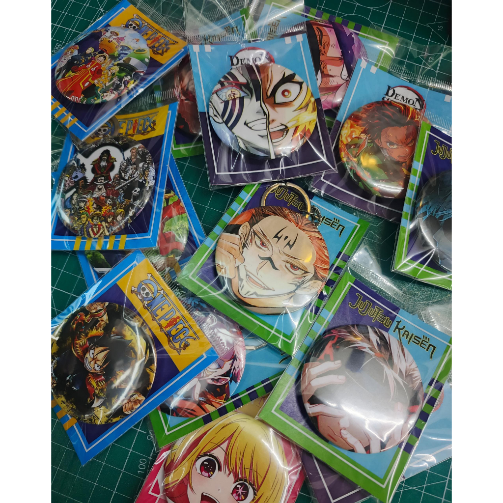 Anime Button Badge / Keychain / One piece | Shopee Malaysia