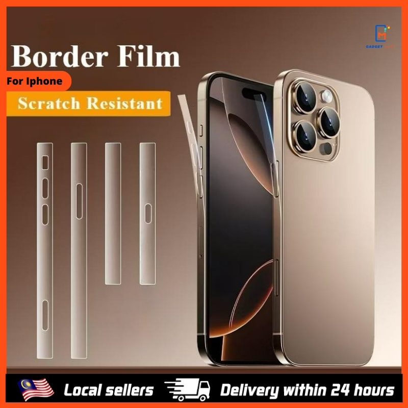 Side Protector For iPhone 16 15 14 13 12 11 Pro Max Plus Mini Frame ...