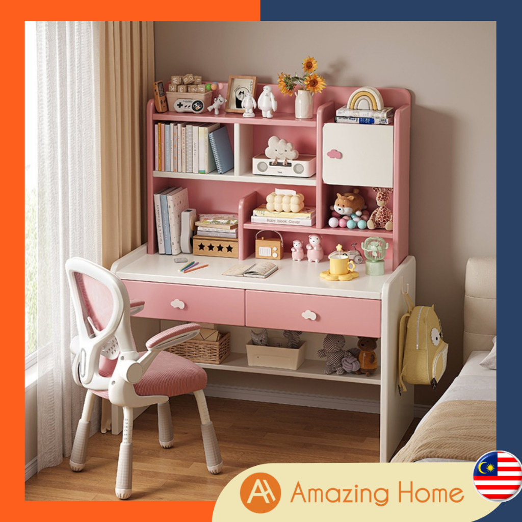 AmazingHome Solid Wood Ecological Board Kids Children Study Table ...