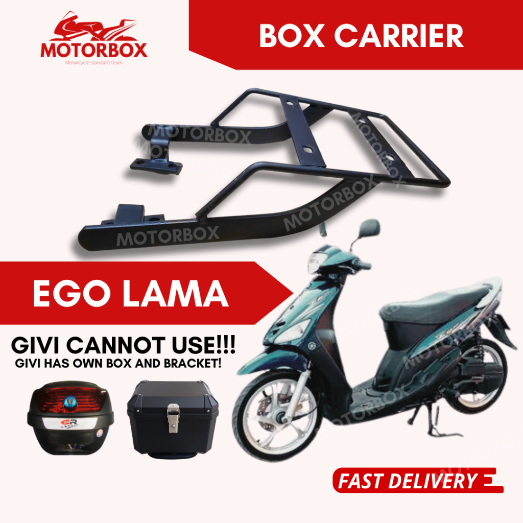 YAMAHA EGO FIRST MODEL REAR BOX MONORACK BOX CARRIER BRACKET KAKI HEAVY ...