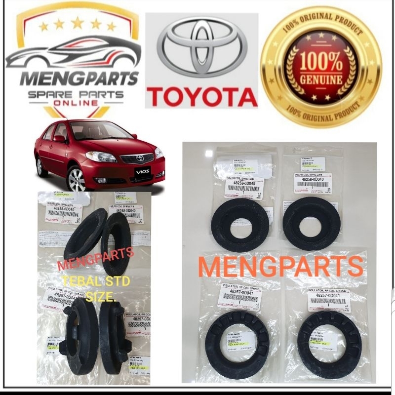 ORIGINAL TOYOTA VIOS NCP42 2003Y-2007Y REAR COIL SPRING RUBBER UPPER ...
