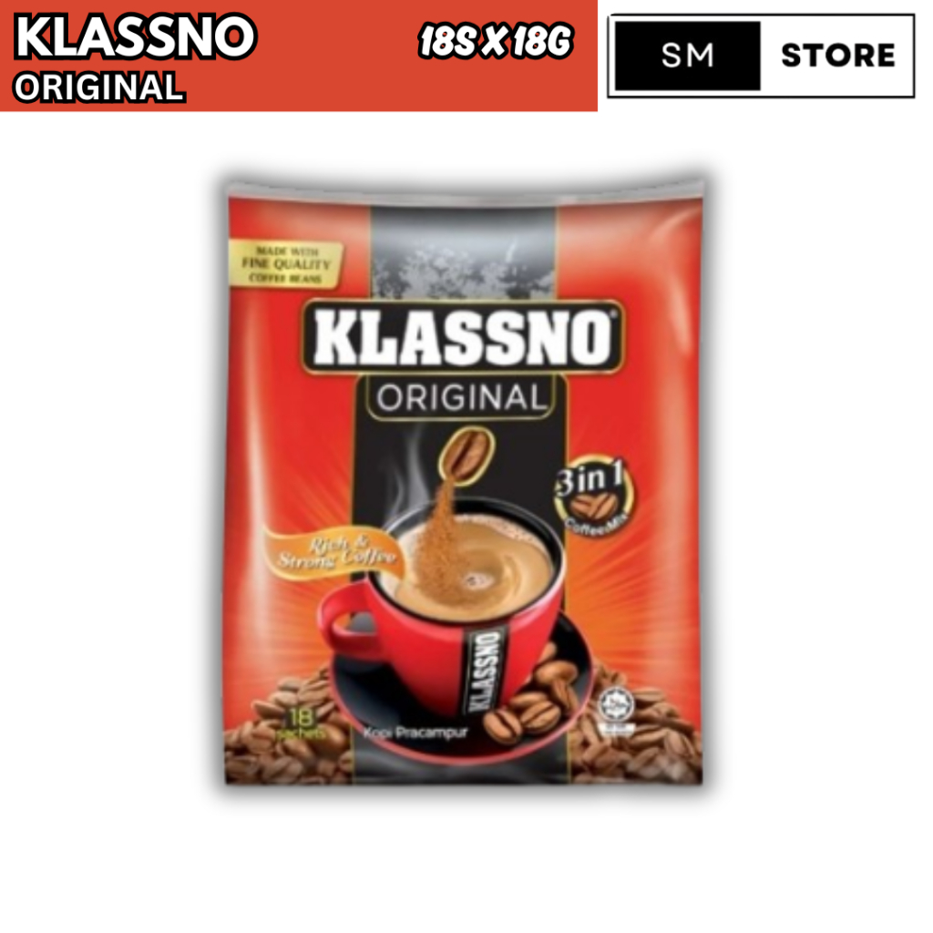 Original KLASSNO Coffee 3in1 18s 324g | Shopee Malaysia