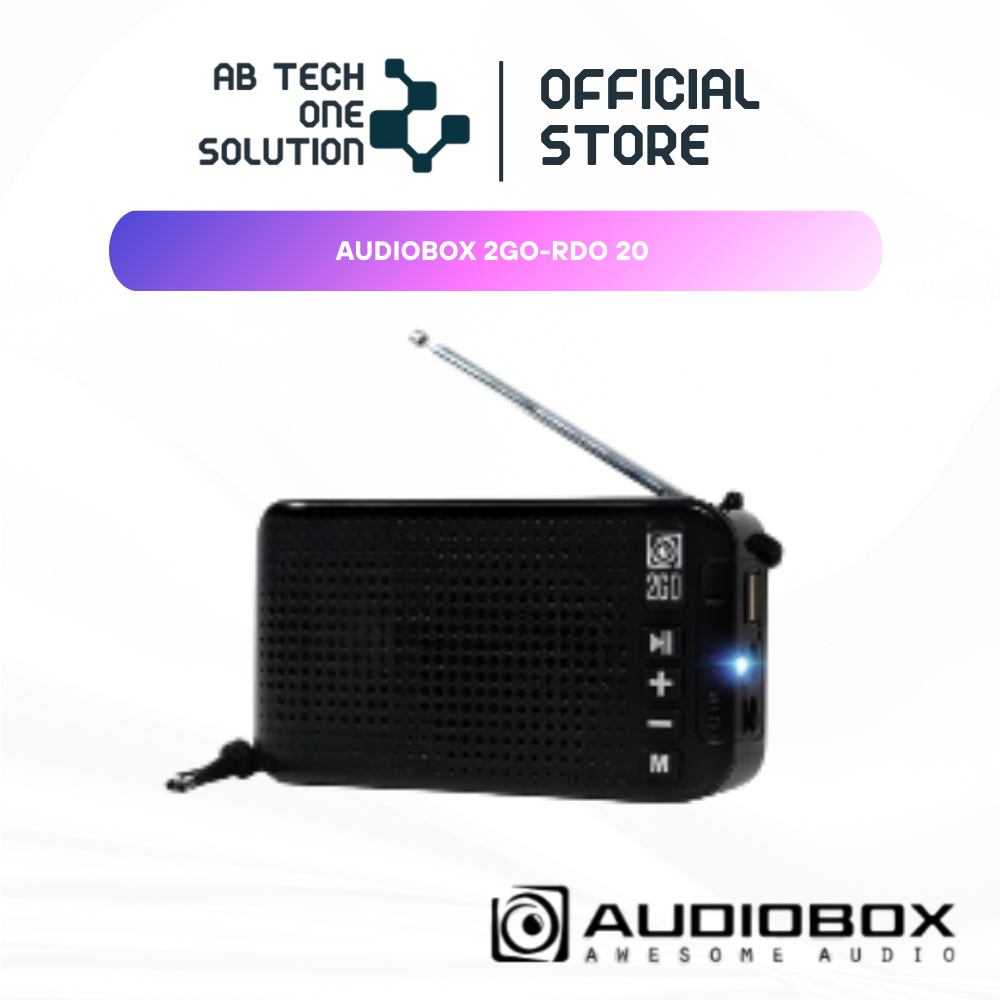 AudioBox 2GO-RDO 20 Bluetooth Portable Speaker with Mic | Shopee Malaysia