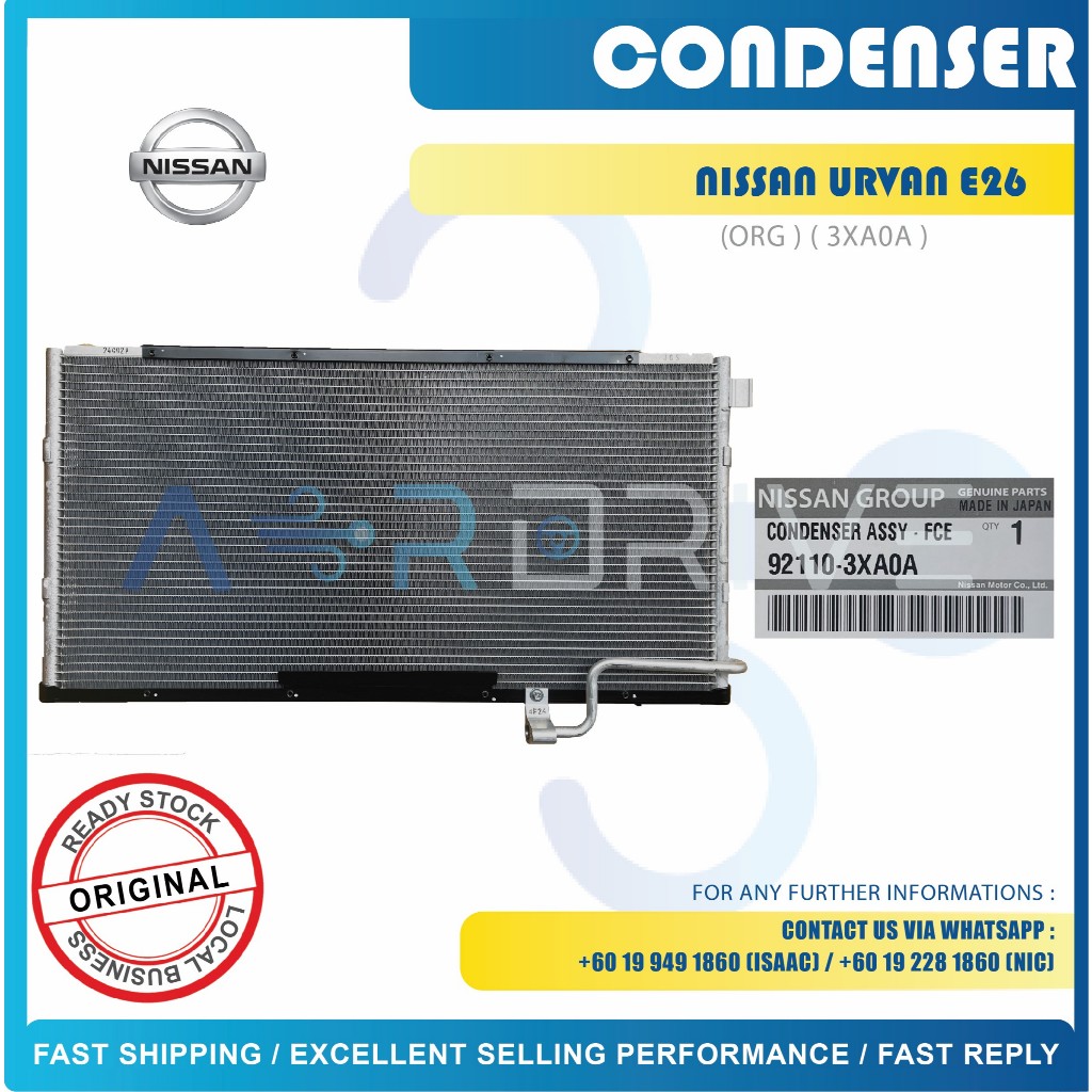 NISSAN GENUINE PARTS ORIGINAL NISSAN URVAN E26 CONDENSER 3XA0A | Shopee ...