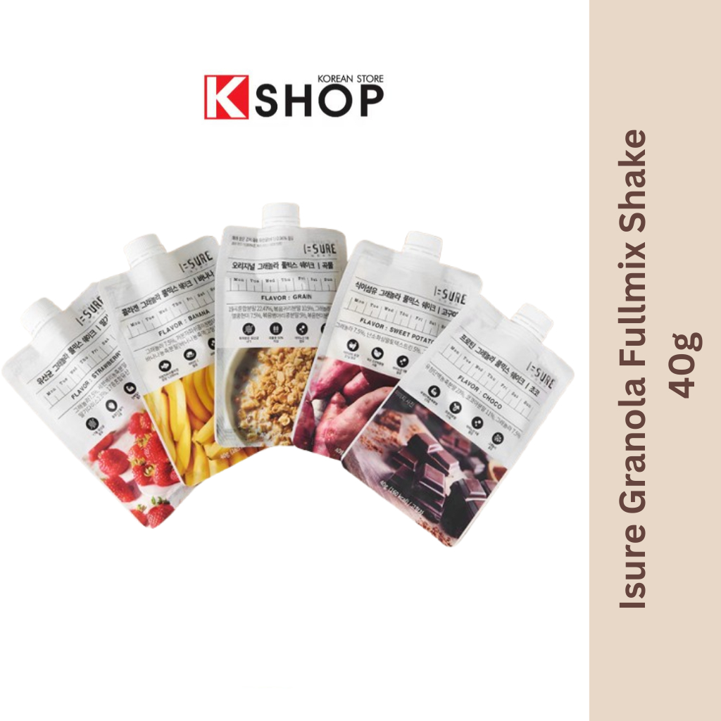 Isure Granola Fullmix Shake (40g) EXP date : JAN 2025 | Shopee Malaysia