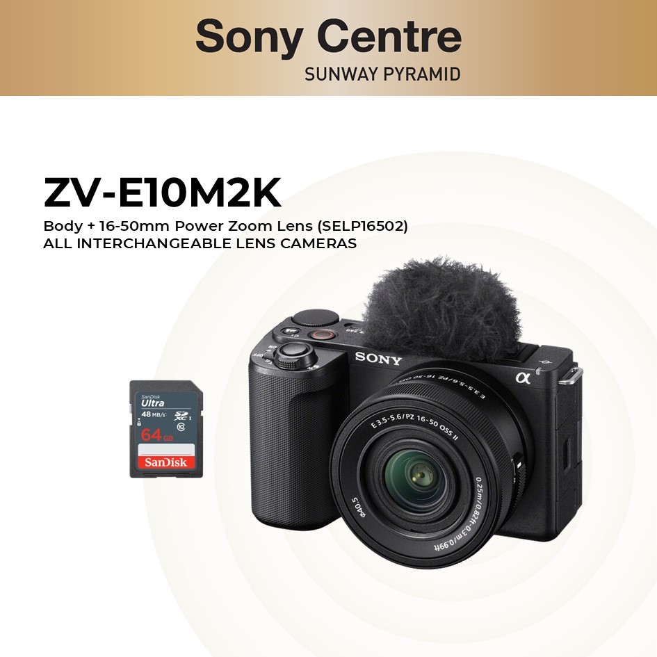 SONY ZV-E10M2/ ZV-E10M2K Interchangeable-lens Vlog Camera ZV-E10 II | Shopee Malaysia