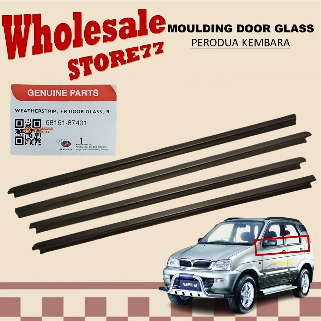 ORIGINAL | PERODUA KEMBARA 1998 PINTU GETAH DOOR GLASS Outer Inner ...