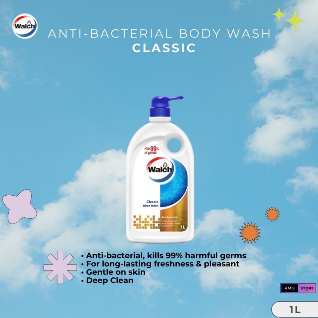Sabun Cecair Badan Anti-Kuman!! Body Wash Anti-Bacterial CLASSIC Walch ...