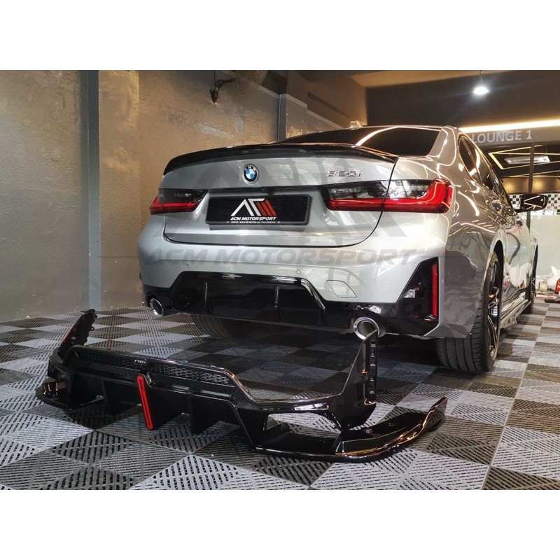 bmw g20 lci rear diffuser v design | Shopee Malaysia