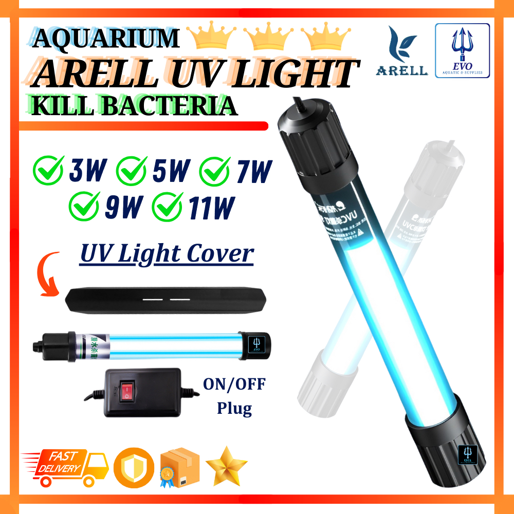 🔥READY STOCK🔥 UV Aquarium UV Light For Fish Tank UV Sterilization Lamp ...
