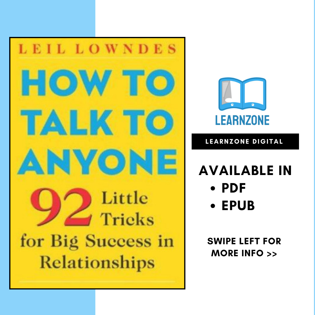 How to Talk to Anyone By Leil Lowndes | Personal Development | Shopee ...