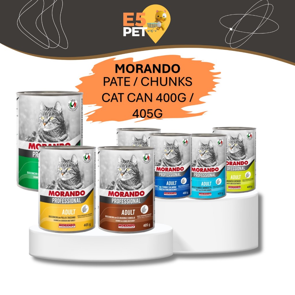 Morando Cat Can Food Chunks 405G & Pate 400G Makanan Kucing Basah 猫罐头 ...
