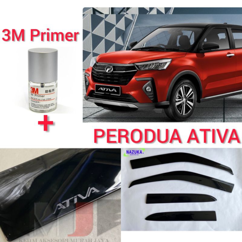 100% Ori Malaysia PERODUA ATIVA 2021- Present 4" INJECTION Door Visor ...