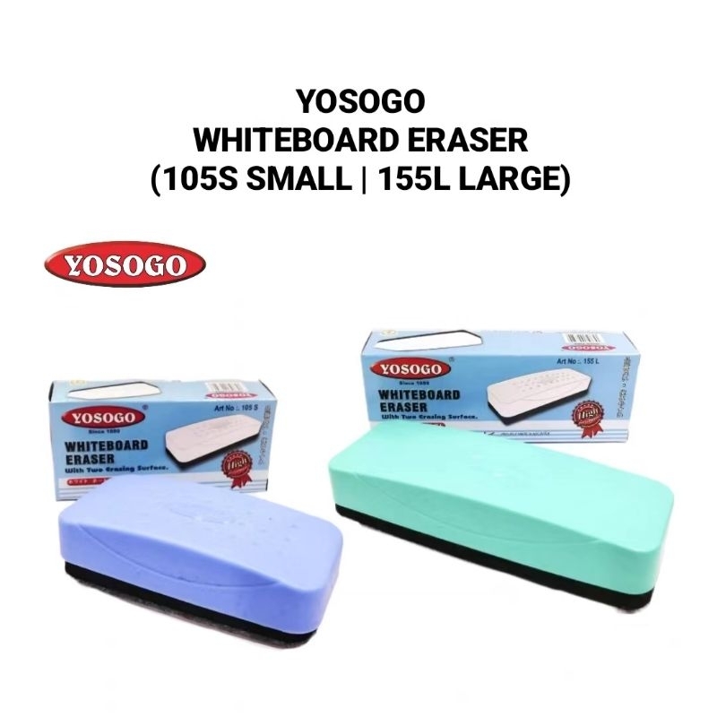 (2PCS) YOSOGO Whiteboard Eraser Duster | 105S SMALL / 155L LARGE |白板檫 X ...