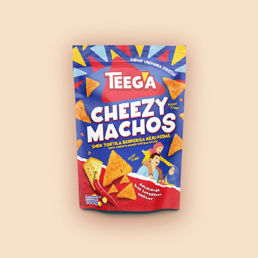 TEEGA MACHOS - Cheezy Machos (100g) | Shopee Malaysia