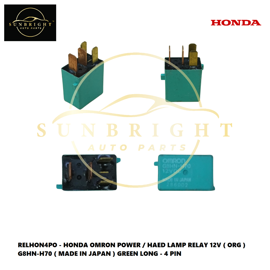 HONDA 4 PIN ( GREEN ) RELAY ( ORG ) OMRON - G8HN-H70 ( JAPAN ) | Shopee ...