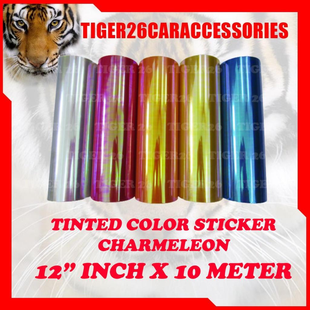 1 Roll 12" Inch x 10 Meter Car Tinted Chameleon Film Headlamp Headlight ...