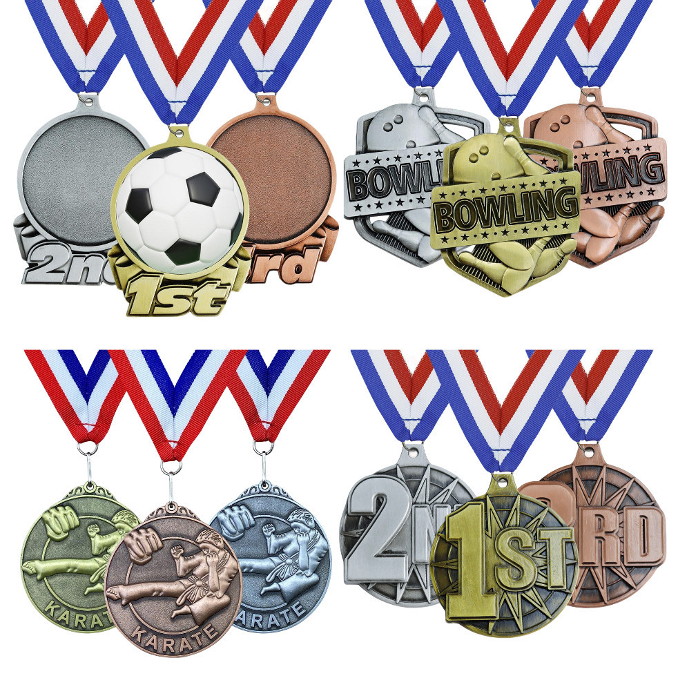 M1+Custom Metal Hanging Medal 2D/Pingat Besi/Anugerah/Hadiah/Gift/Sukan ...