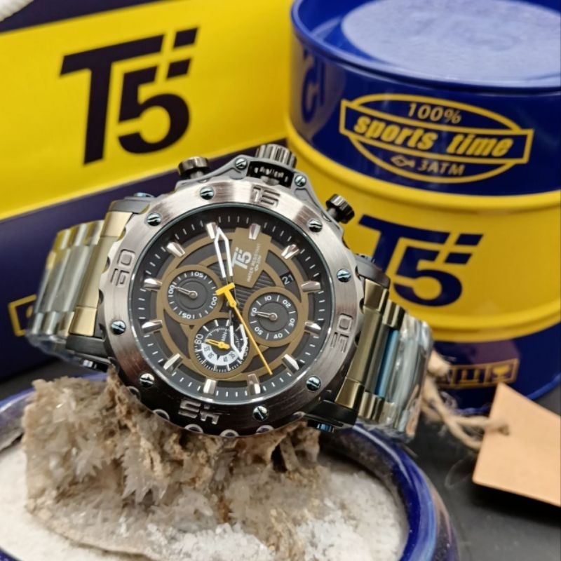 T5 WATCH ORIGINAL BRAND 30M CHRONOGRAPH STAINLESS STEEL H3702 | Shopee ...