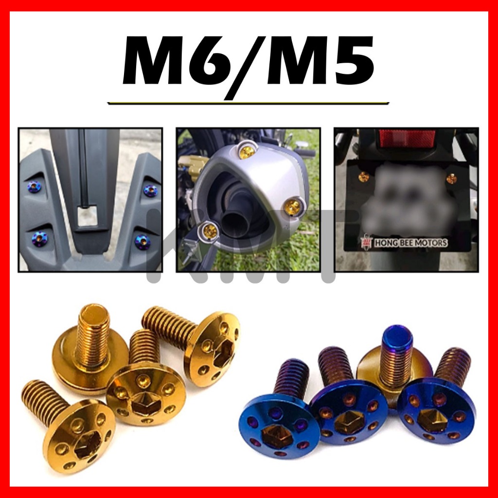 KMT M6 Skru M5 Skru Skru M6 Skru M5 Skru Ekor Motor Y15 Skru Cover Set ...