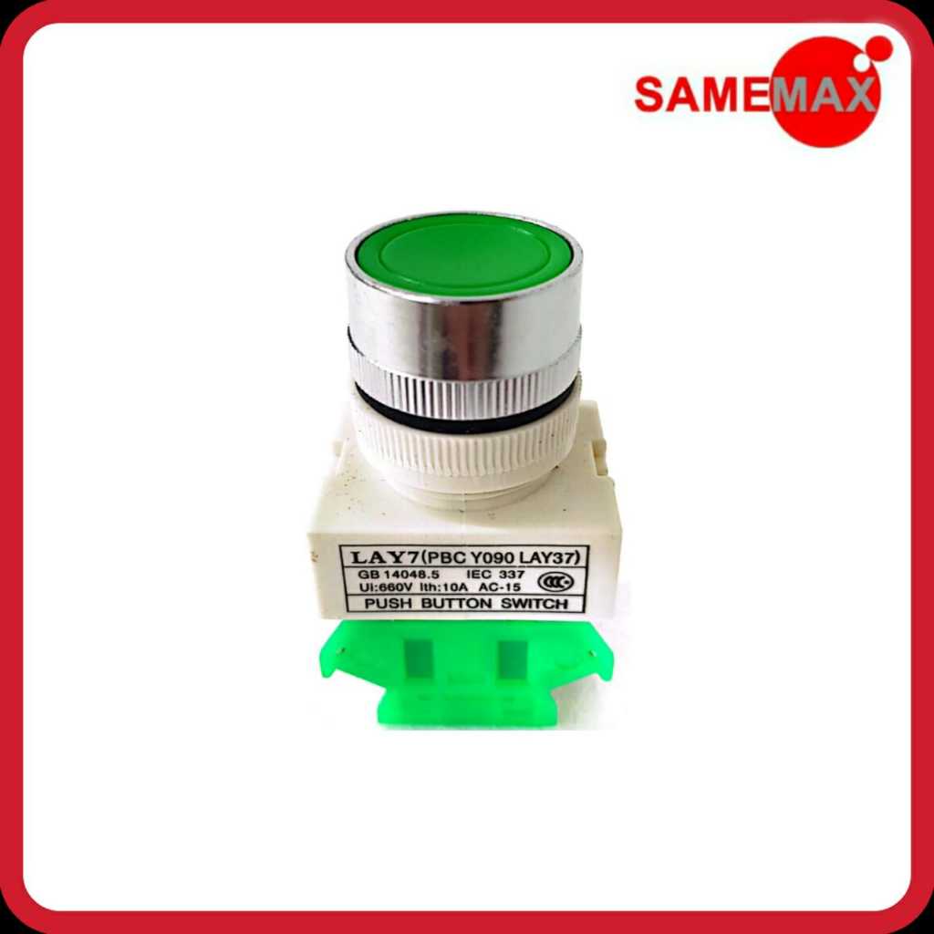 SELF RESET FLAT HEAT PUSH BUTTON SWITCH 24MM LAY7 (PBCY090 LAY37 ...