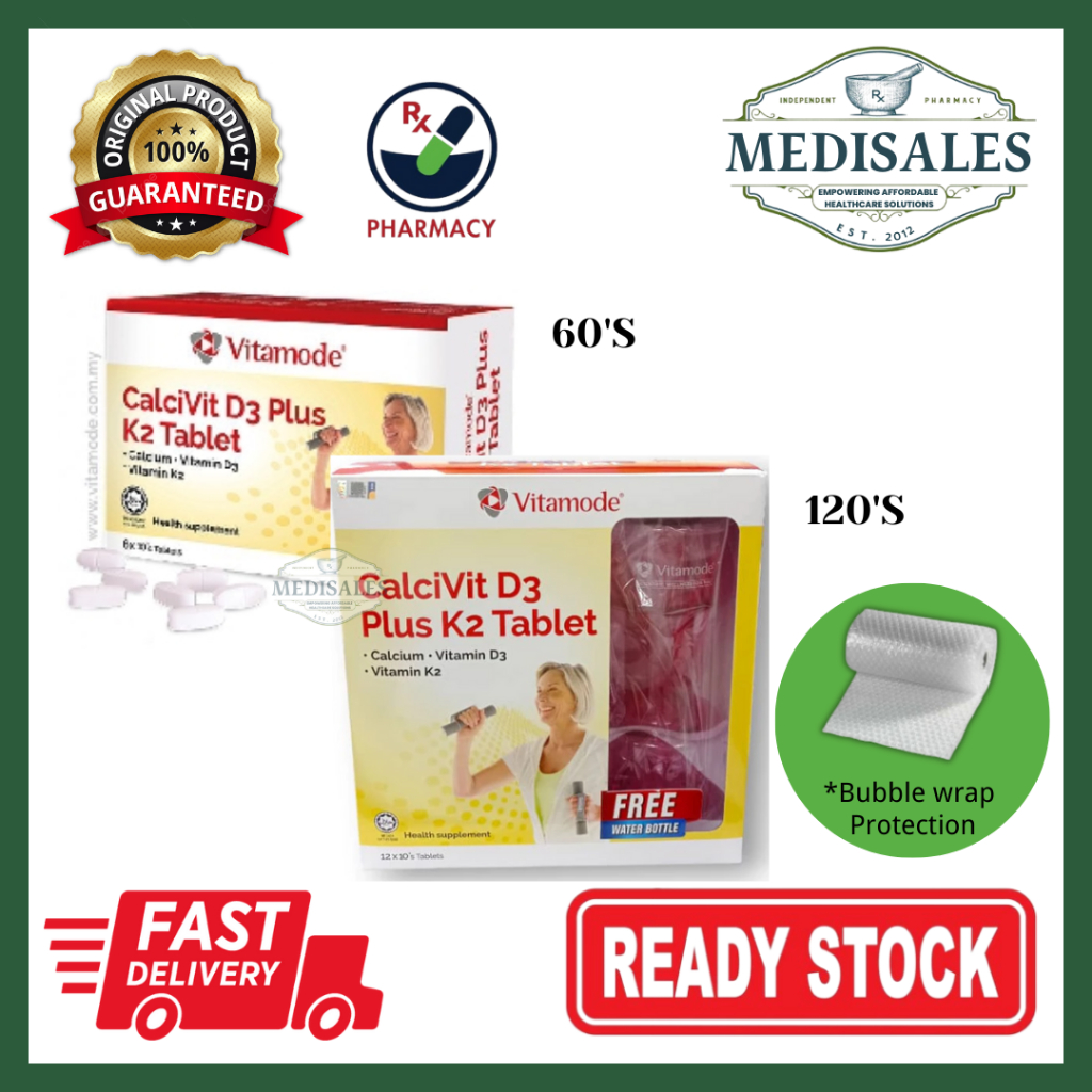 VITAMODE CALCIVIT D3 PLUS K2 TABLET 60'S | 120'S | Shopee Malaysia