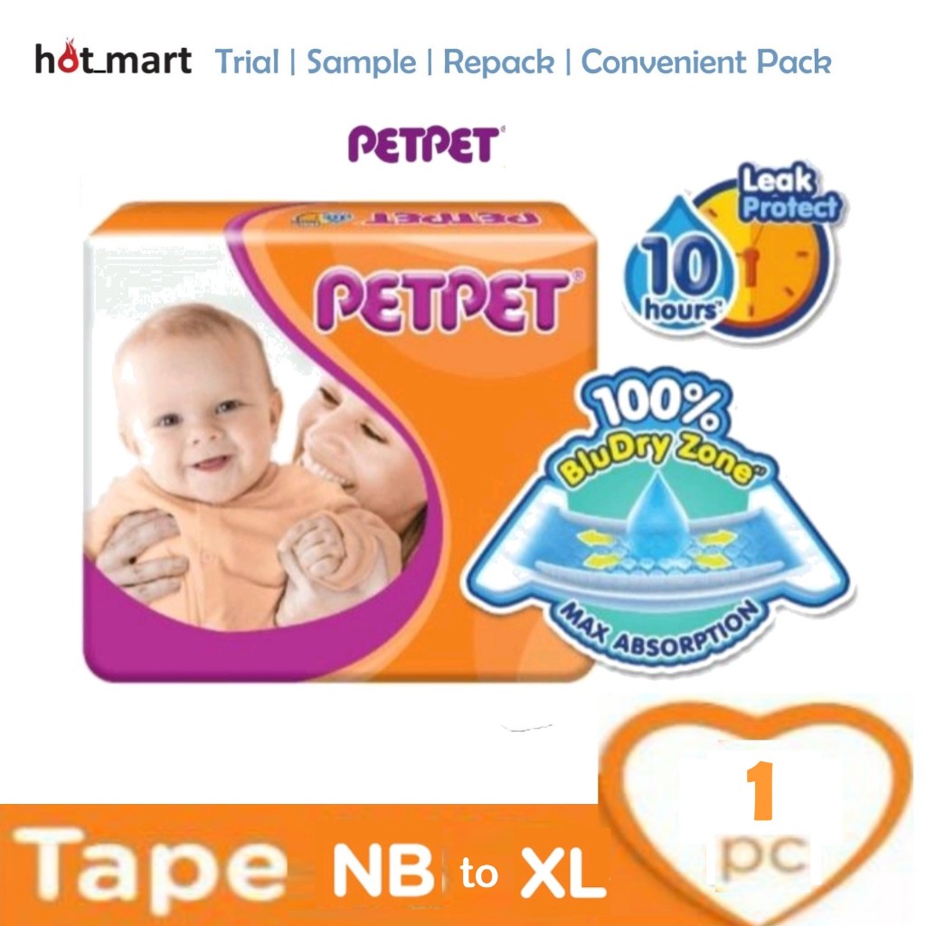 1pc / 1 keping PETPET Newborn Diaper NB/S/M/L/XL Repack/Loose/Travel ...