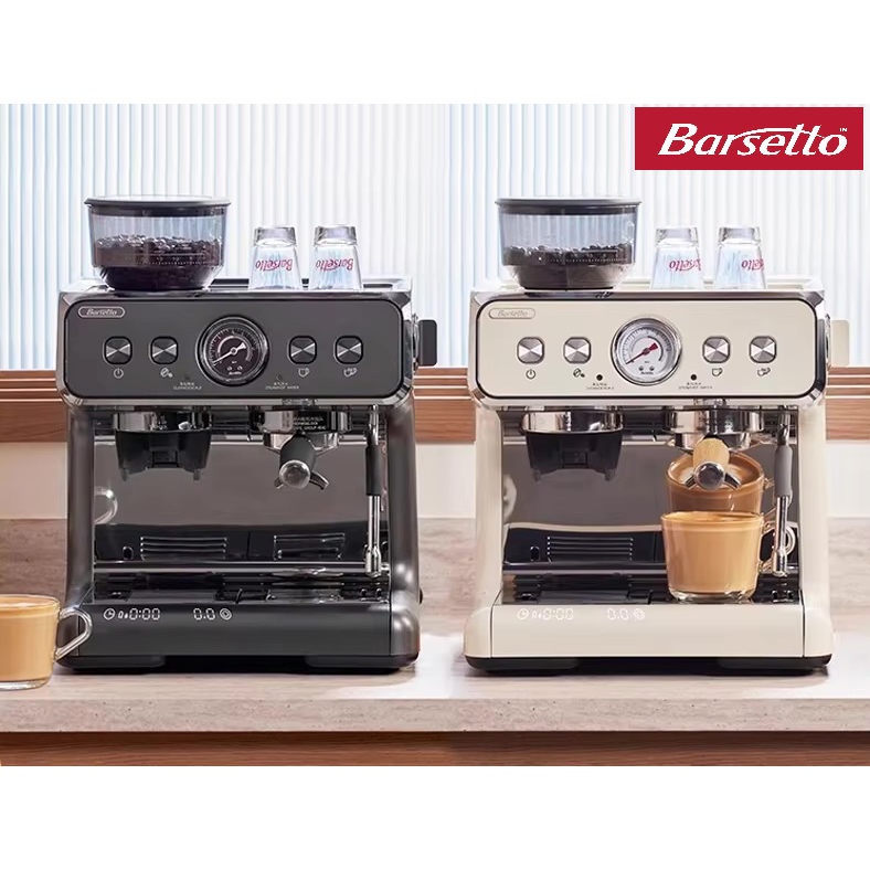 Barsetto BAE02S (1 Year Warranty) Dual Boiler Dual Pump Espresso Machine Grinder Electric ...