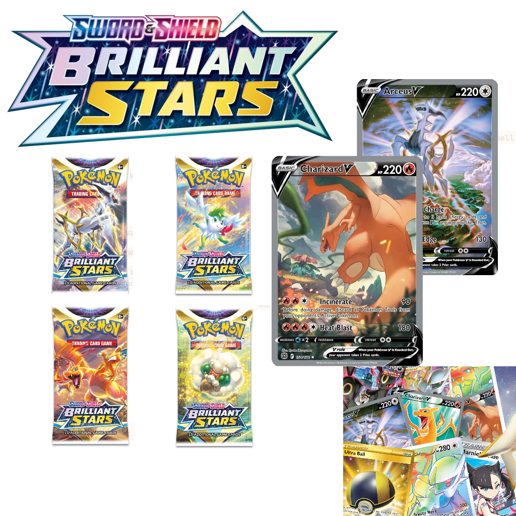 [READY]Pokemon Brilliant Stars Booster Pack SS09 SWSH Brilliant Stars ...