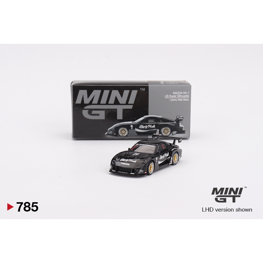 MAZDA RX-7 LB-Super Silhouette Liberty Walk Black #785 MINI GT 1/64 ...