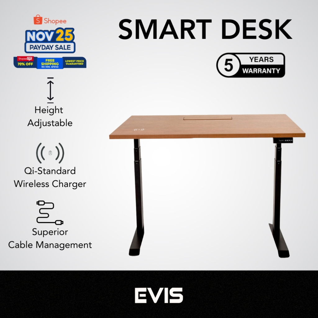 EVIS Smart Desk Electrically Height Adjustable Ergonomic Office Desk ...