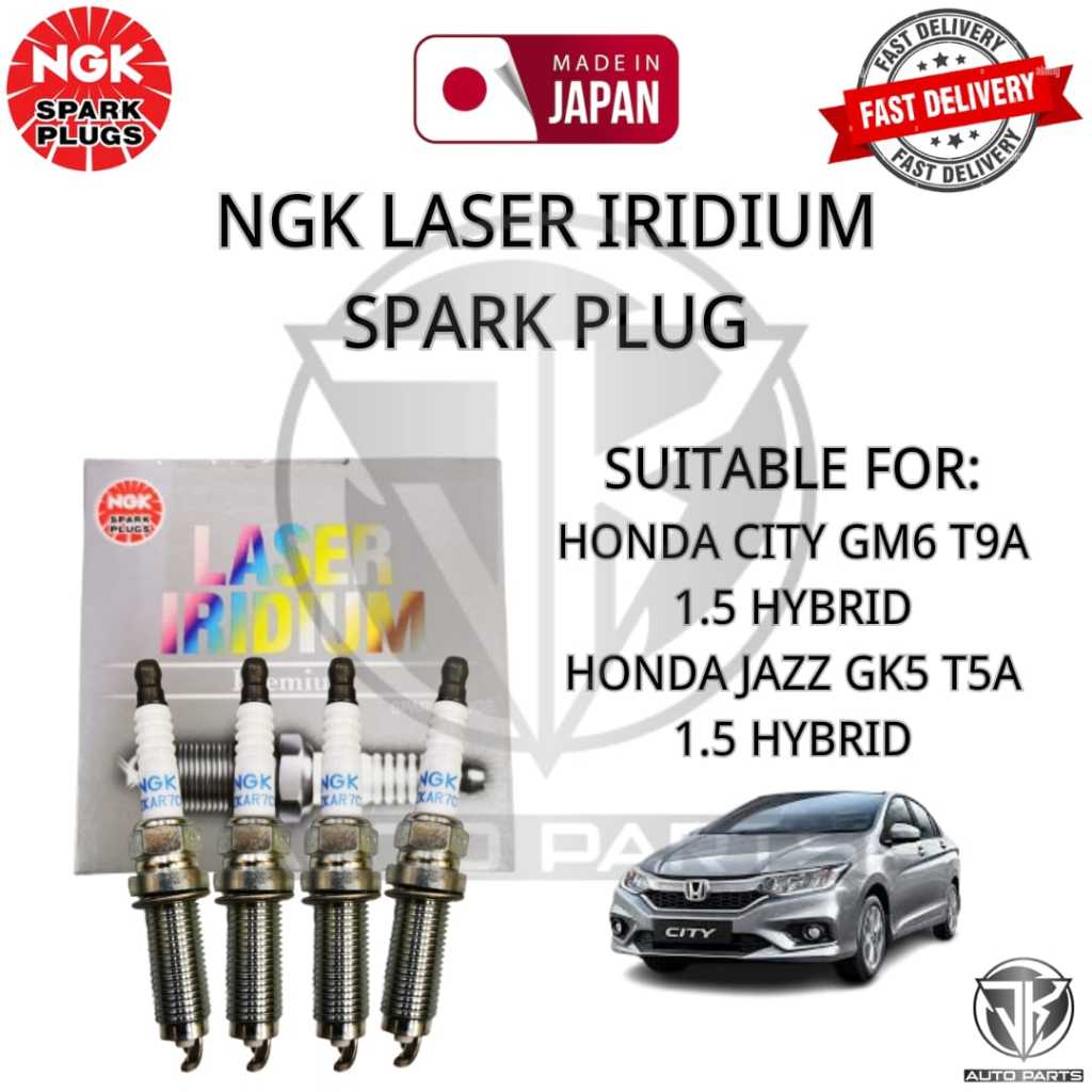 #100% ORIGINAL#NGK LASER IRIDIUM SPARK PLUG HONDA CITY T9A HYBRID,JAZZ T5A 1.5 HYBRID,HRV T7A ...