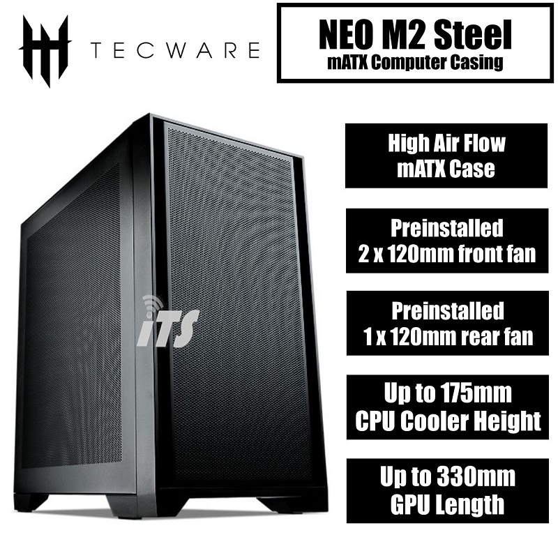 Tecware NEO M2 Steel / OMNI ARGB TG mATX Computer Casing | Shopee Malaysia