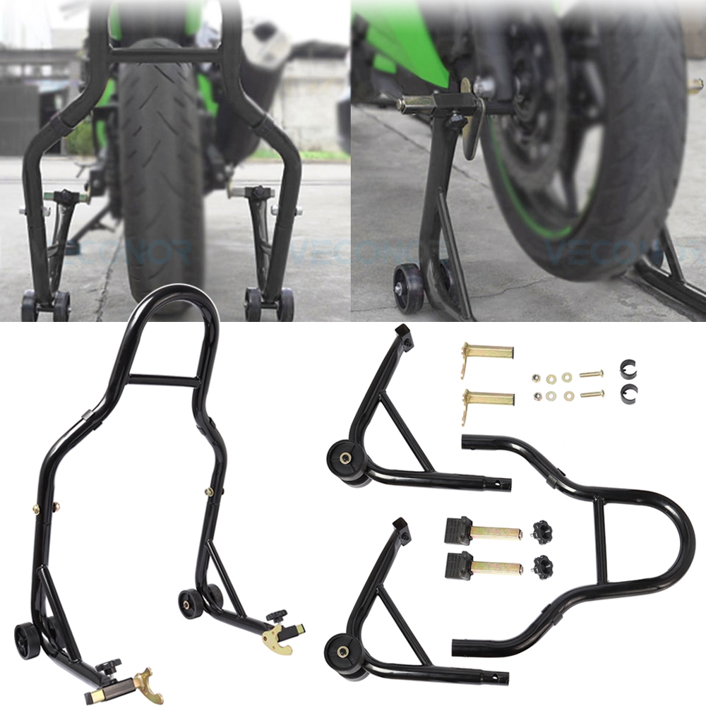 Premium Motorcycle Universal Rear Paddock Stand Alloy Rear Wheel Chock ...
