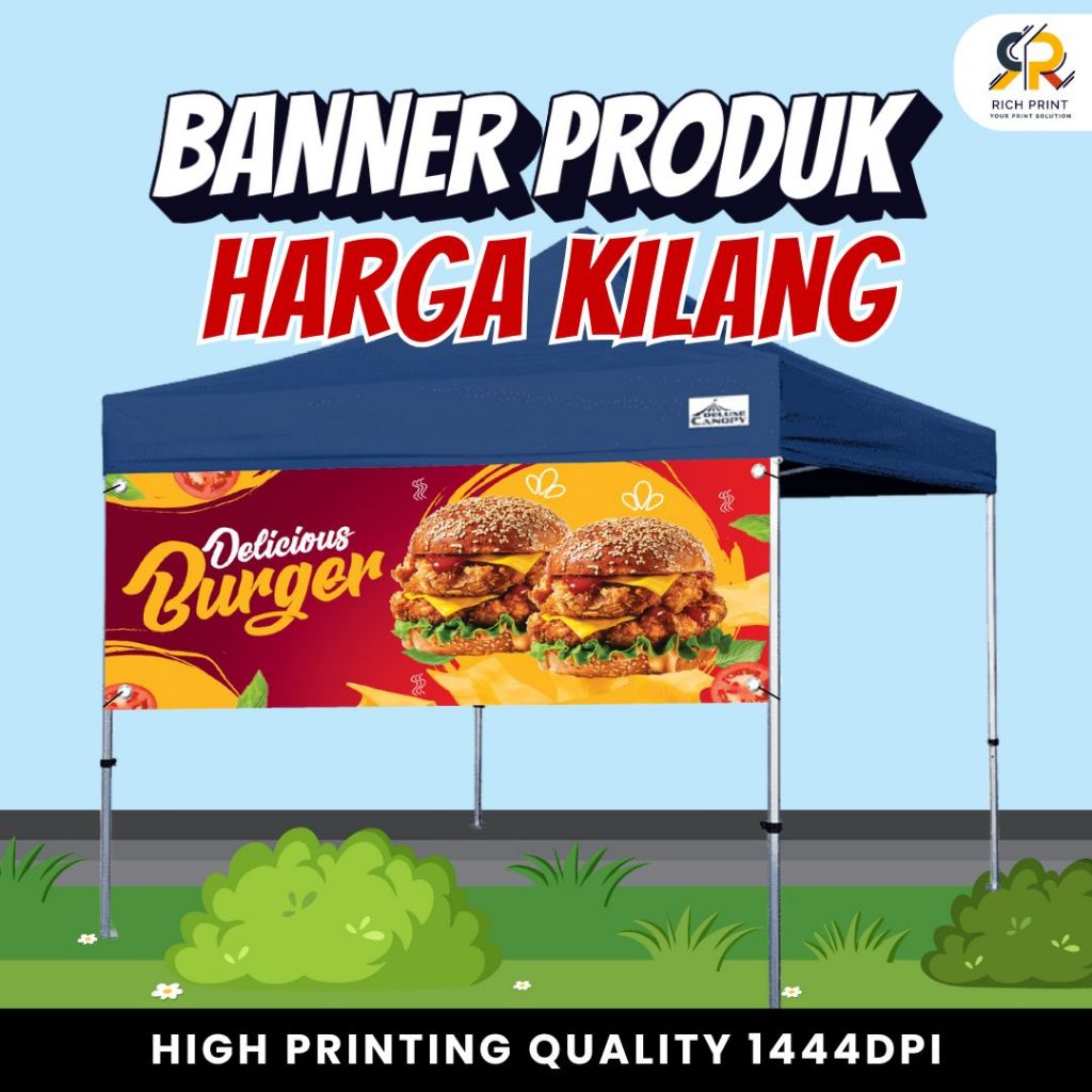 Banner Printing Business Makanan Minuman Express Siap 1 hari | Shopee ...