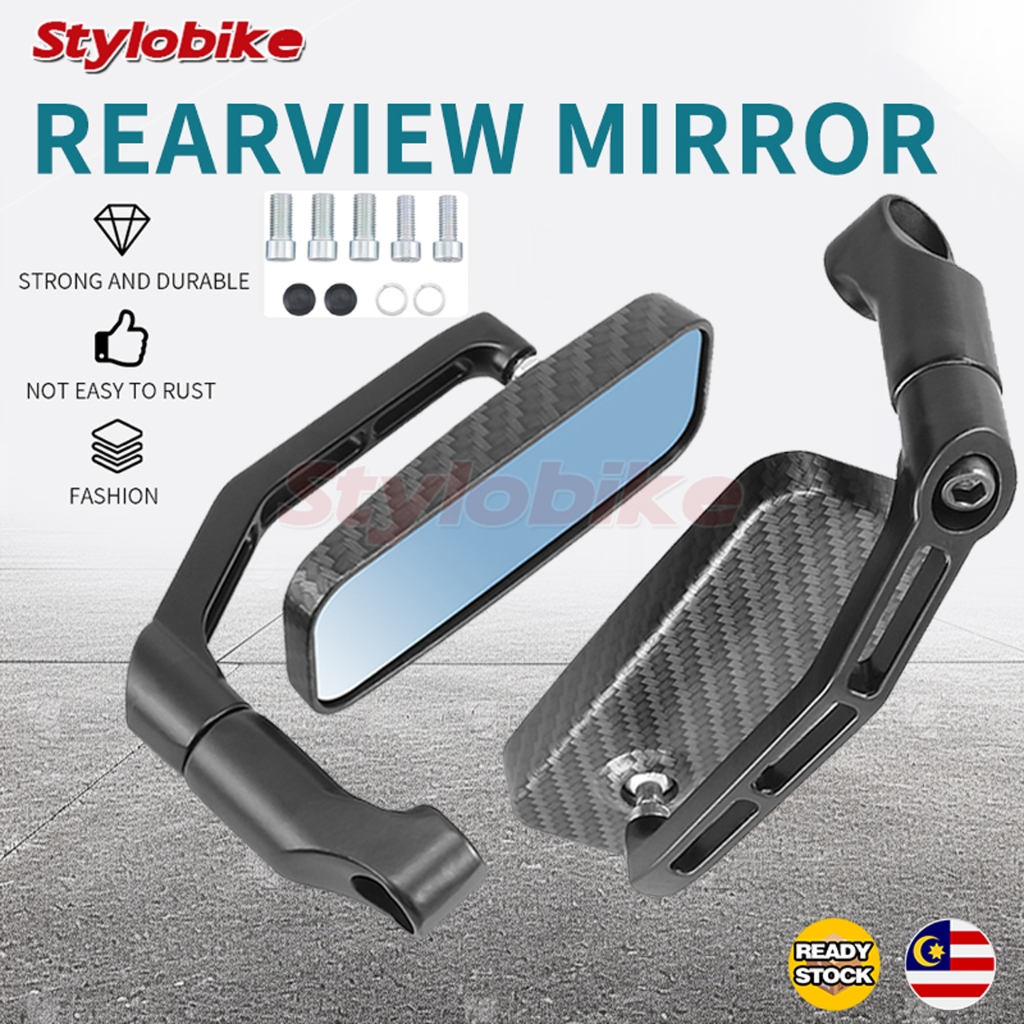 Universal Side Mirror Rear View Mirror Motorcycle Alloy CNC Racing ...