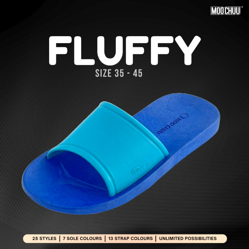 MOO CHUU FLUFFY (MC07) SANDAL WATERPROOF, TAHAN LASAK, ANTISLIP, RINGAN ...