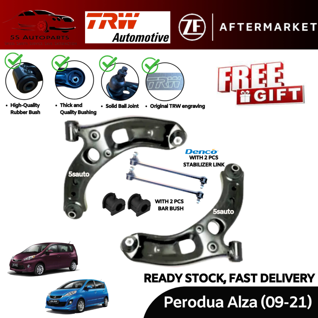 TRW Perodua Alza (2009-2021) Front (Depan) Right/Left Heavy Duty Lower ...