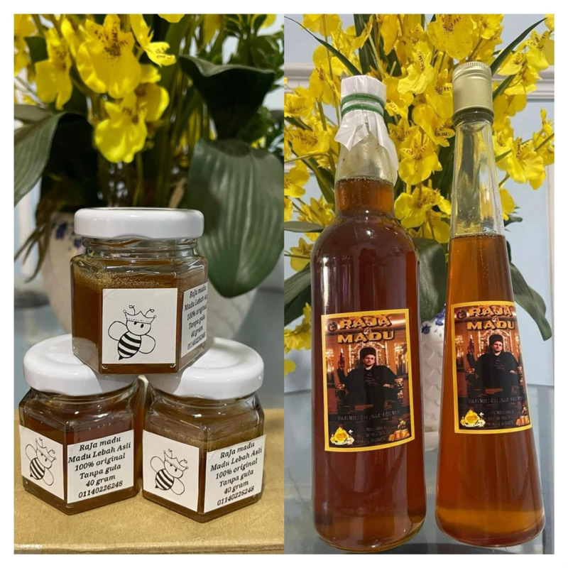 Madu lebah asli original 100% tanpa gula/Madu lebah asli botol kecil ...