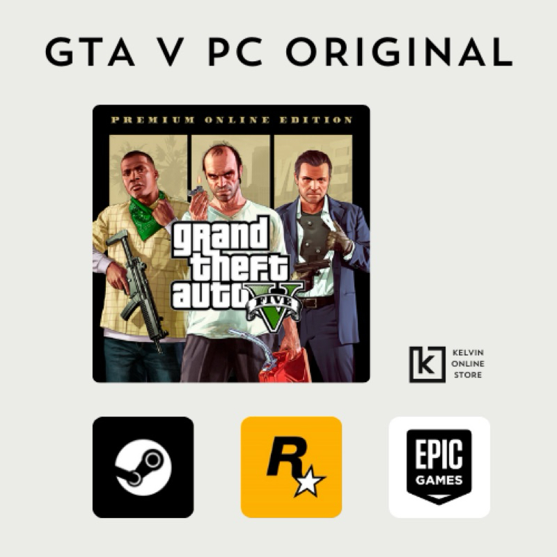 Grand Theft Auto V [GTA 5 PC] Premium Edition (Steam/Rockstar) | Shopee ...