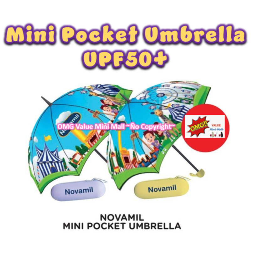 [𝗙𝗥𝗘𝗘 𝗦𝗧𝗢𝗥𝗔𝗚𝗘 𝗖𝗔𝗦𝗘] Novamil UV Resistant Capsule Pocket Umbrella ...