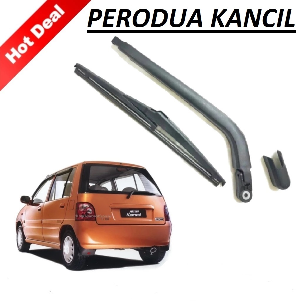 PERODUA KANCIL CAR Rear Wiper Arm Blade Silicone Rubber Windscreen ...