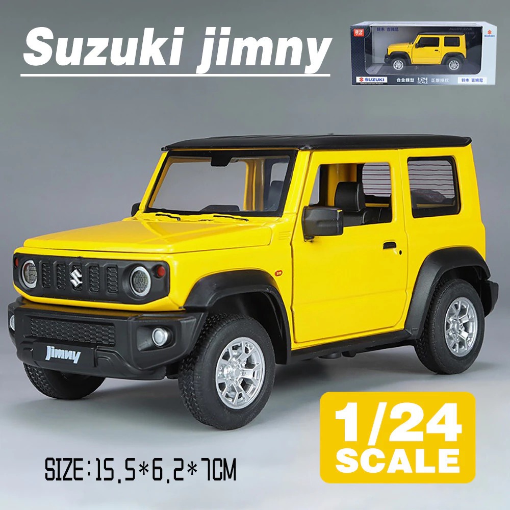 1:24 Scale Suzuki Jimny Off-Road Alloy Model Cars With Sound And Light ...