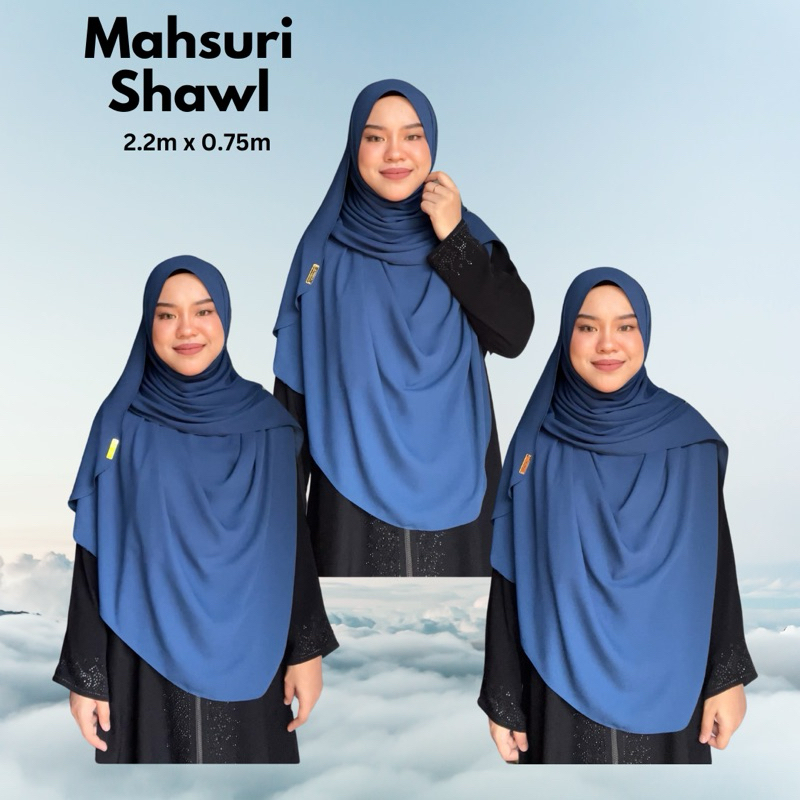 Shawl Labuh 2.2m x 0.75m (Mahsuri Shawl) | Shopee Malaysia